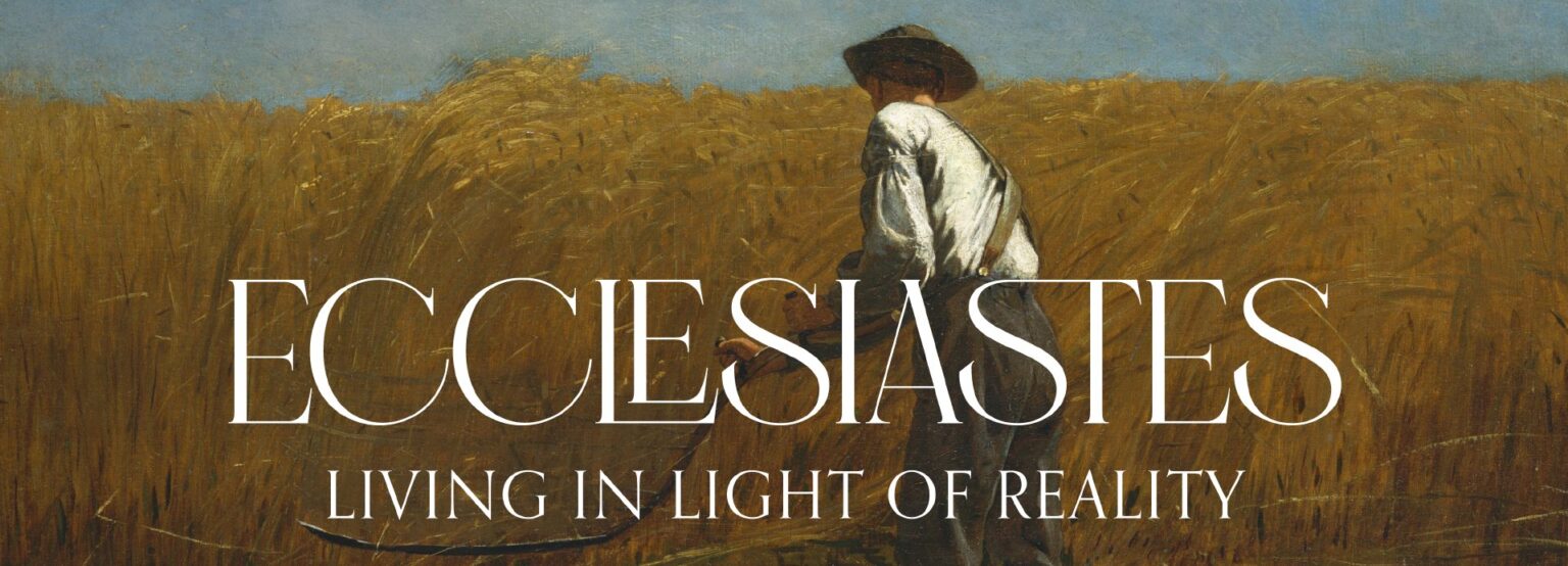 Ecclesiastes: Living In Light Of Reality – Church Sermon Series Ideas